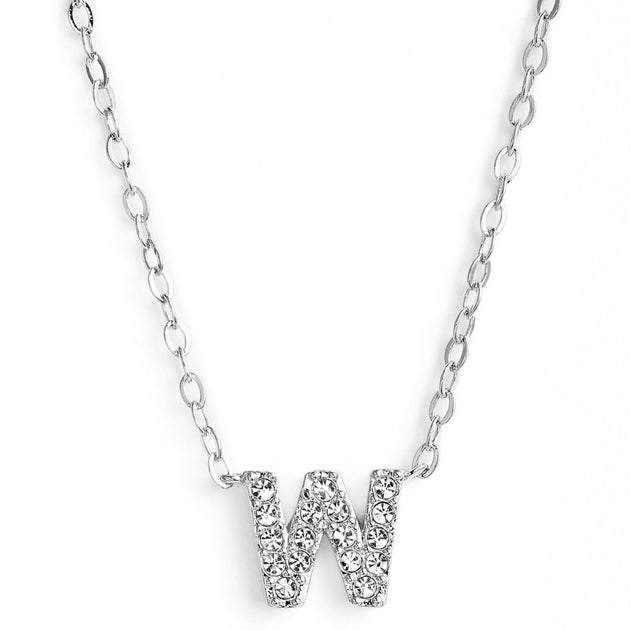 KIKICHIC | NYC | Initial Letter W Necklace Sterling Silver in 18k Gold ...