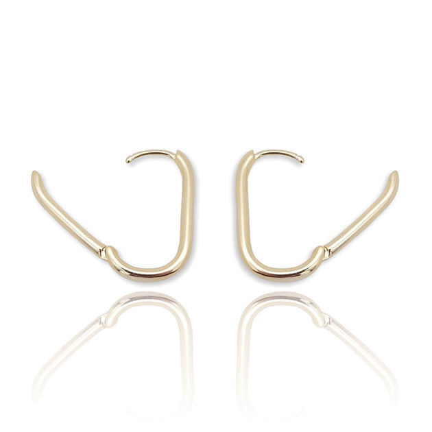 KIKICHIC | NYC | Lightweight 14k Gold Filled Thin Rectangle Hoops ...