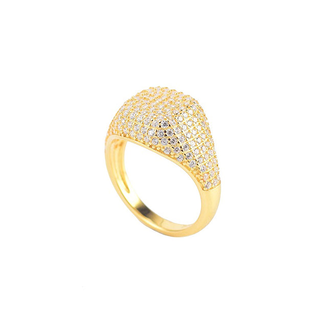 KIKICHIC | NYC | Dainty CZ Diamond Small Square Pinky Ring Size 4 in ...
