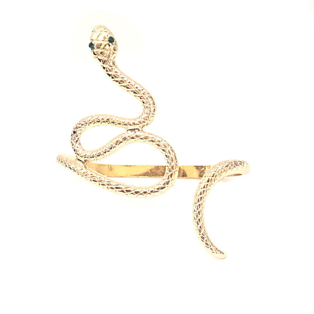 KIKICHIC | NYC | Snake Palm Cuff Bracelet Adjustable in 18k Gold and Silver